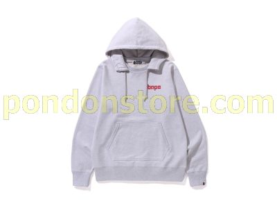 A BATHING APE : bape pull over hoodie gray [Pondon Store]